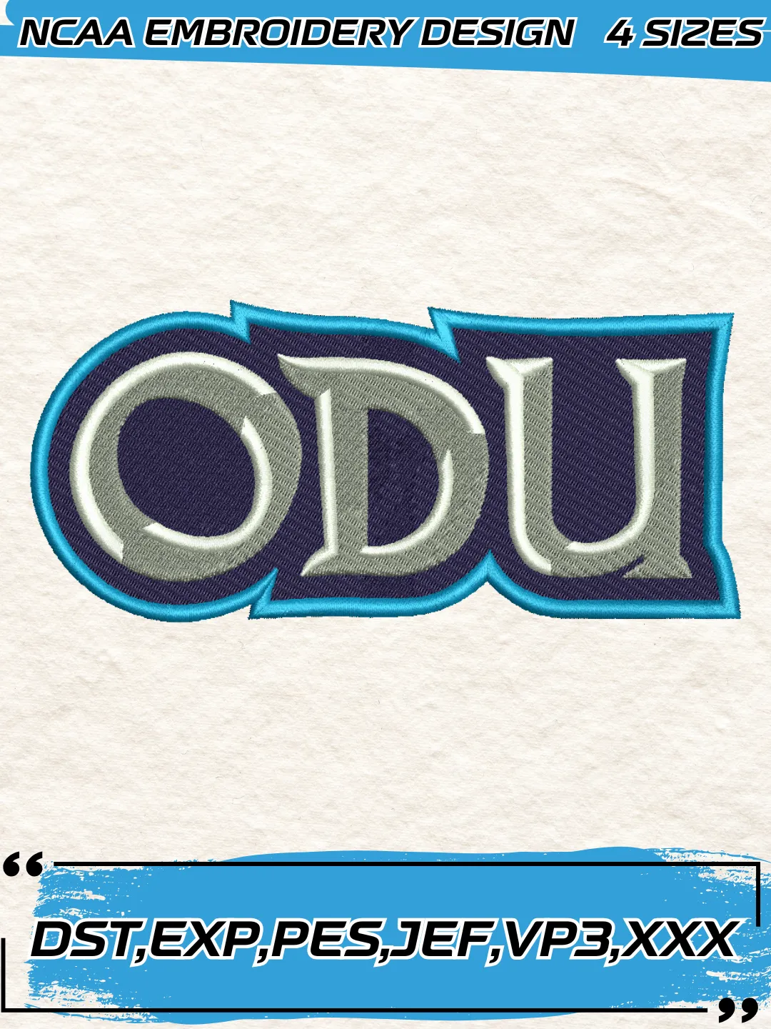Old Dominion Monarchs Logo Embroidery Design,NCAA Logo Embroidery ...