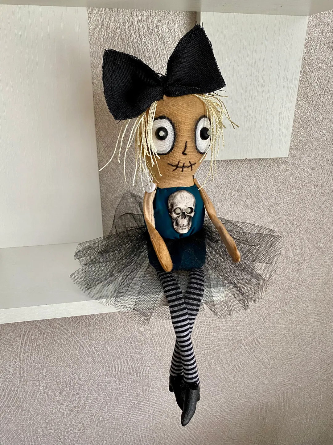 Creepy doll for oddities home decor . Cute doll for gothic gift ...