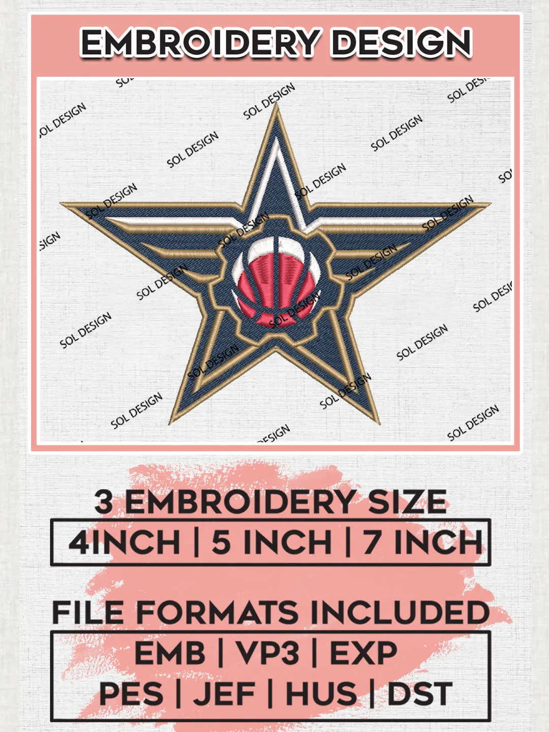 NBA Birmingham Squadron Team Logo Embroidery Designs, NBA G League Team ...