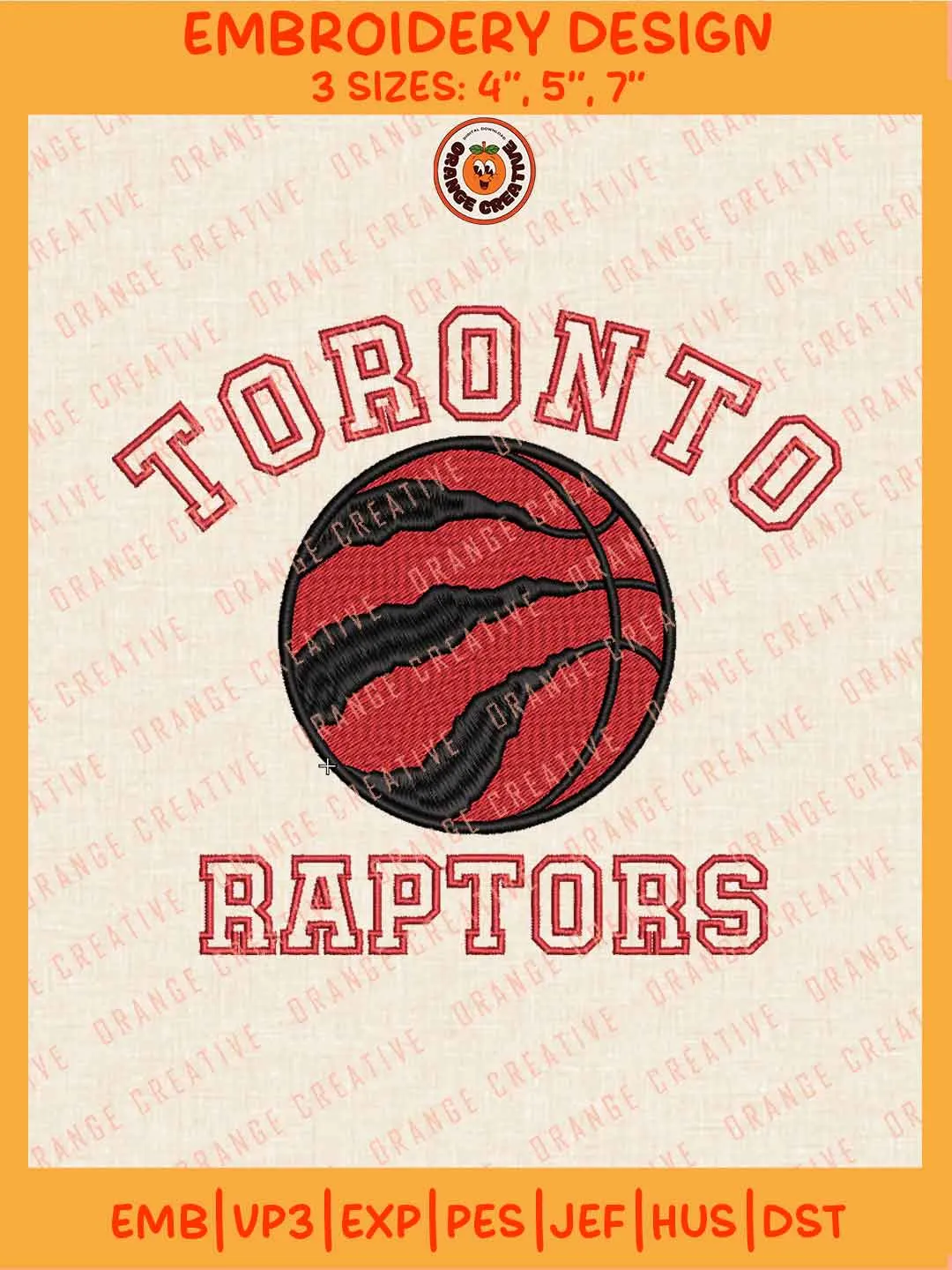 NBA Toronto Raptors Team Word Logo Embroidery Files, Toronto Raptors ...