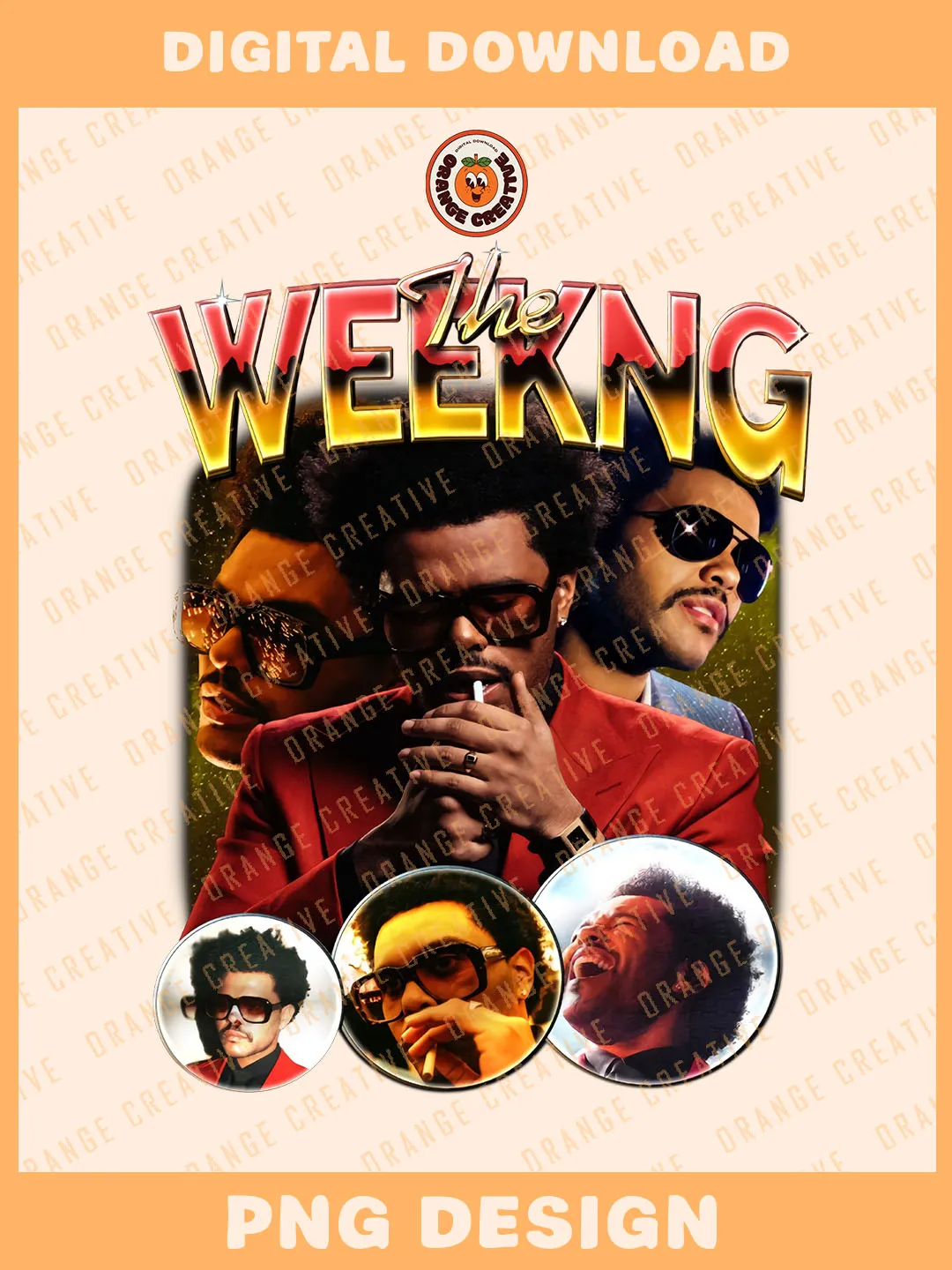 The Weeknd Bootleg 90s Png Designs, The Weeknd Singer Sublimation Png ...
