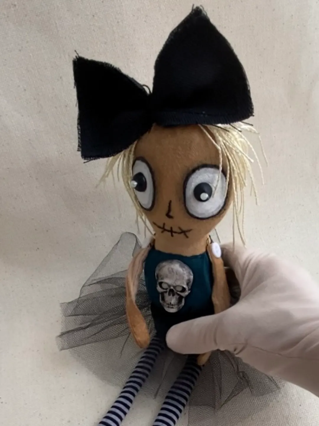 Creepy doll for oddities home decor . Cute doll for gothic gift ...