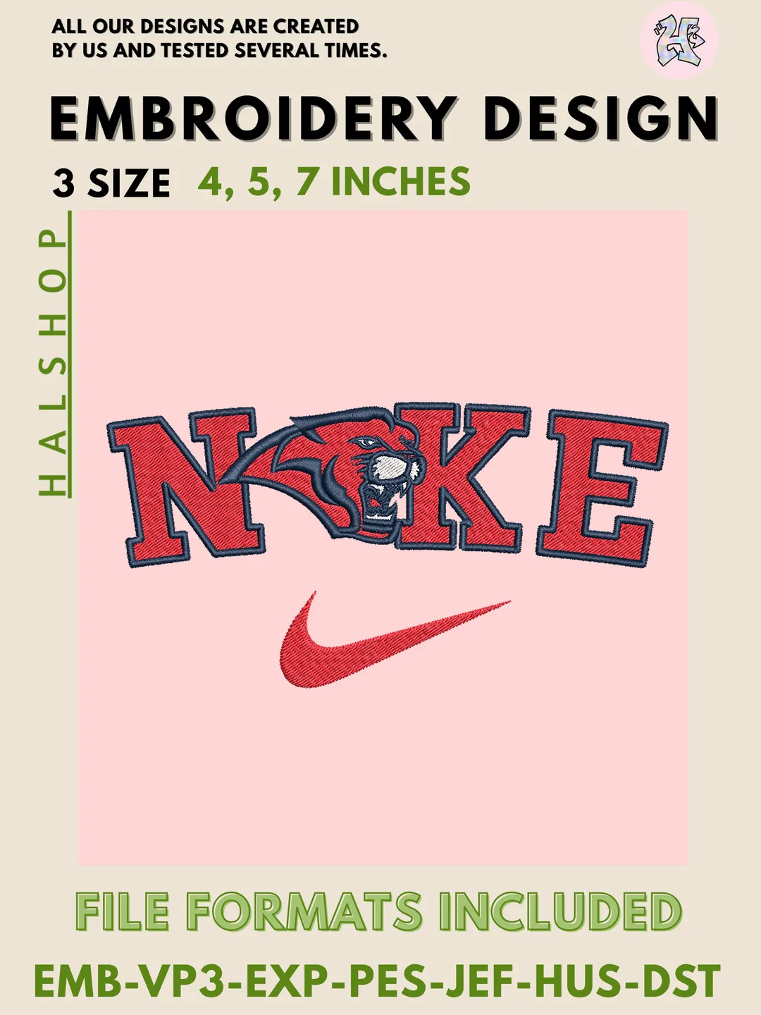 NCAA Houston Cougars Nike Logo Embroidery Design | Machine Embroidery ...