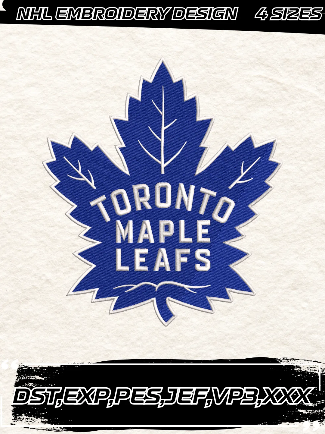 Toronto Maple Leafs Logos Embroidery Designs,NHL Logo Embroidery Files ...