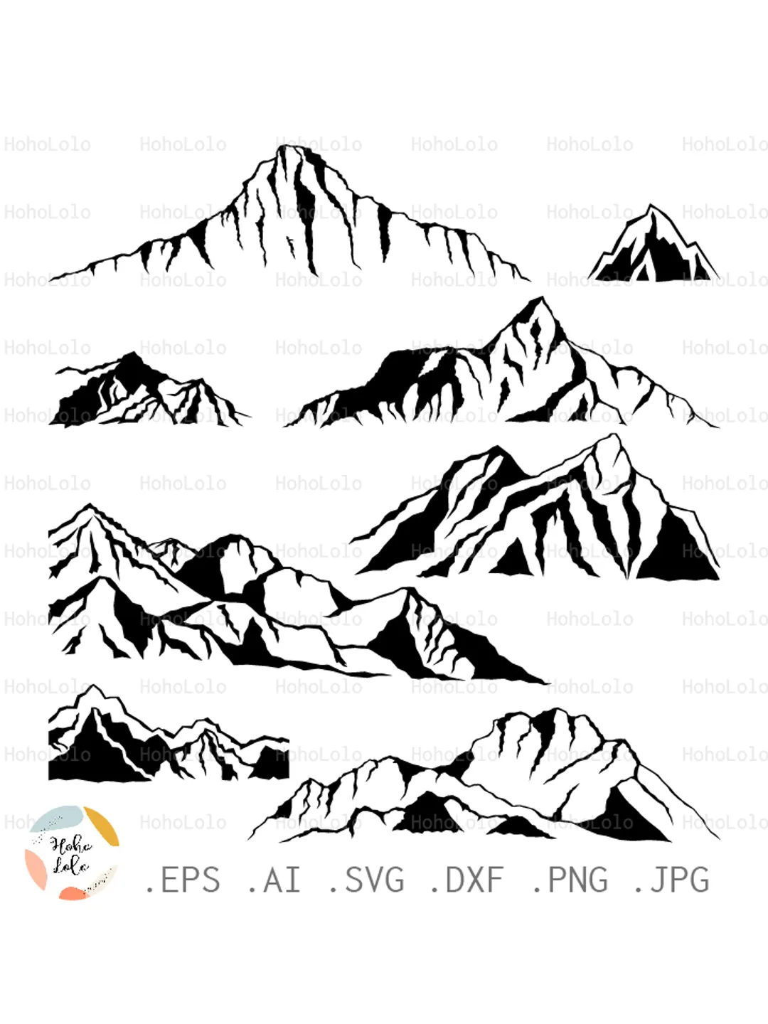 Nature's Beauty: Mountain Sunrise Digital Painting