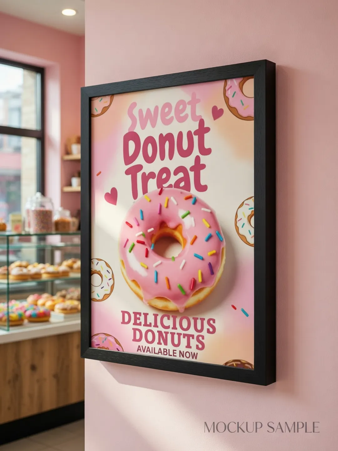 Sweet Donuts Bakery Poster Template