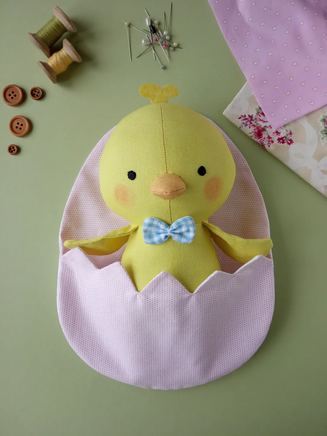 Chick and Egg Bed Sewing Pattern PDF
