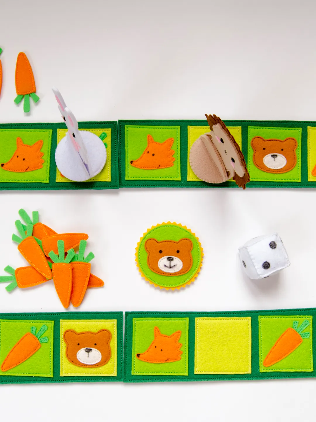 Board game from felt for kids