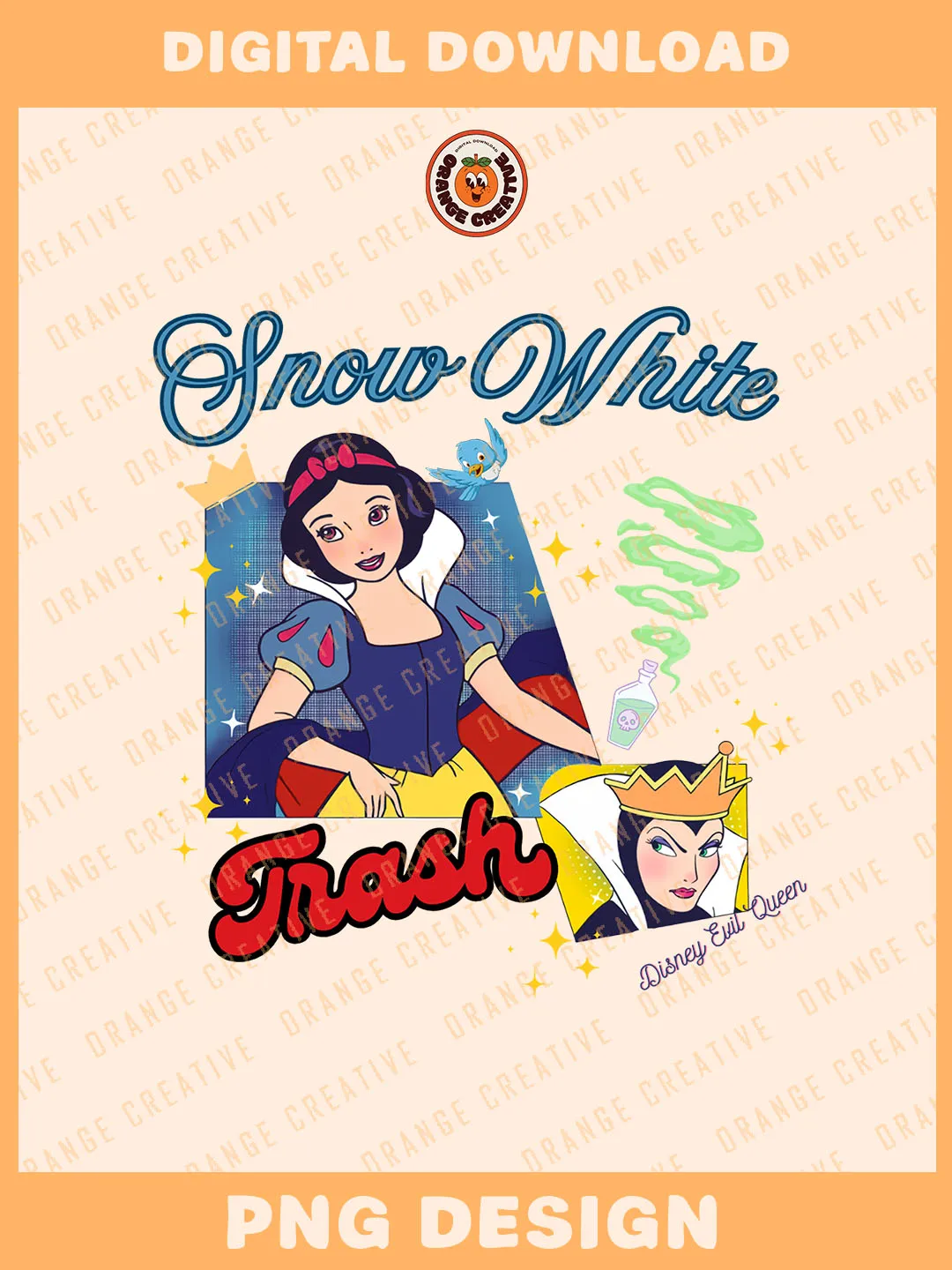 Snow White Trash Evil Queen Png Designs, Snow White Movie Characters ...