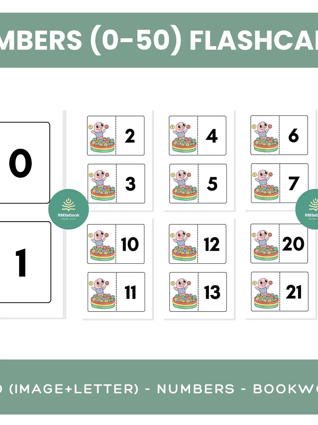 Number Tracing Flashcards for Preschoolers, Printable Math Flashcards ...