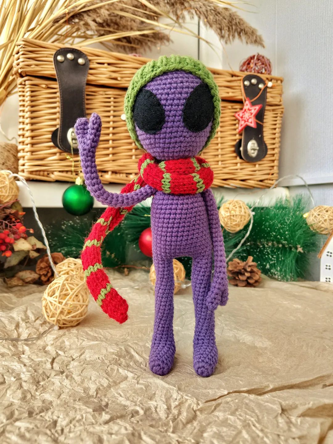 Purple alien doll, Alien Shaped Plush Toy, Soft Cartoon Stuffed Doll ...