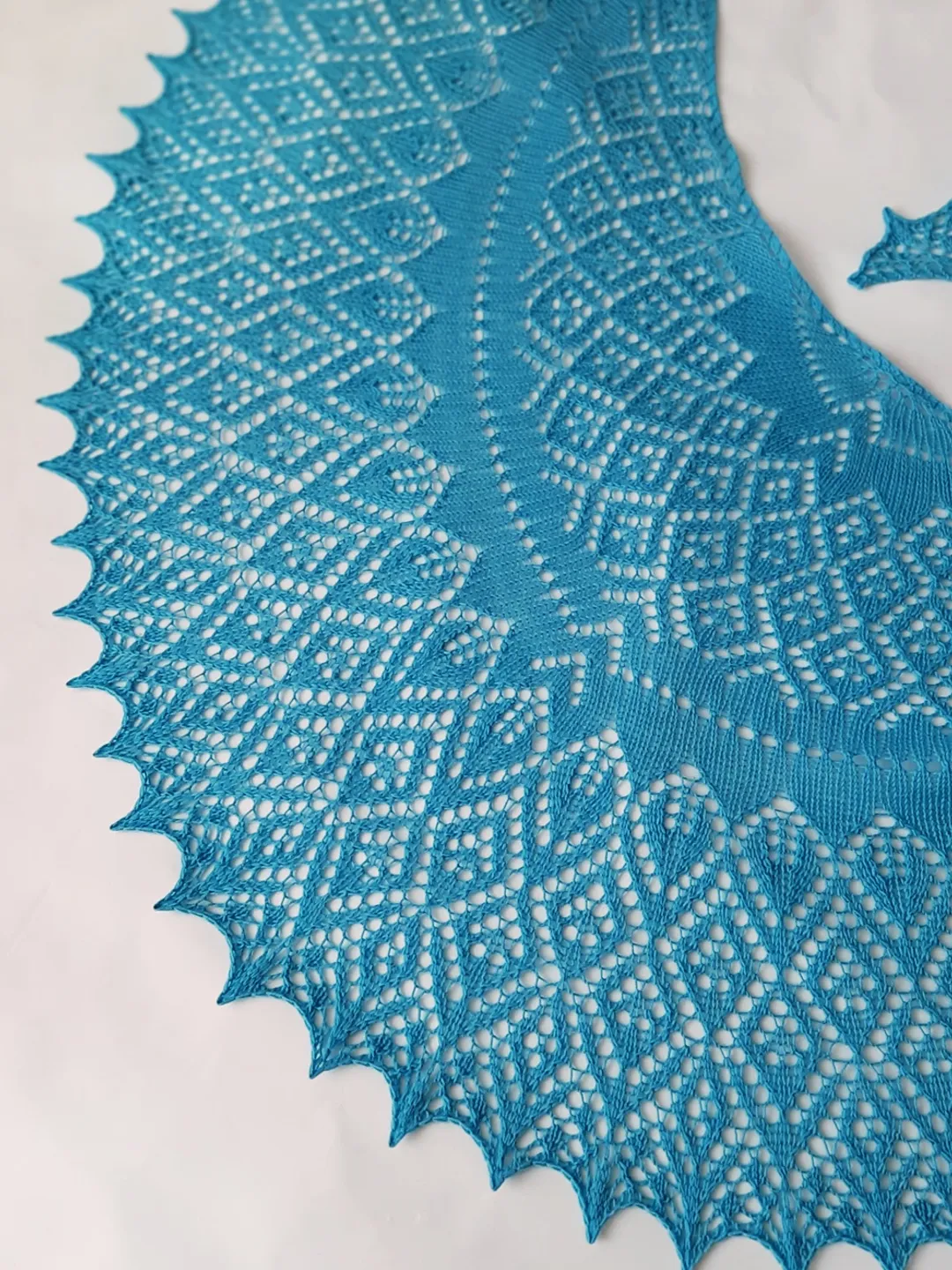Iberis Fichu Knitting Pattern Small Crescent Shawl