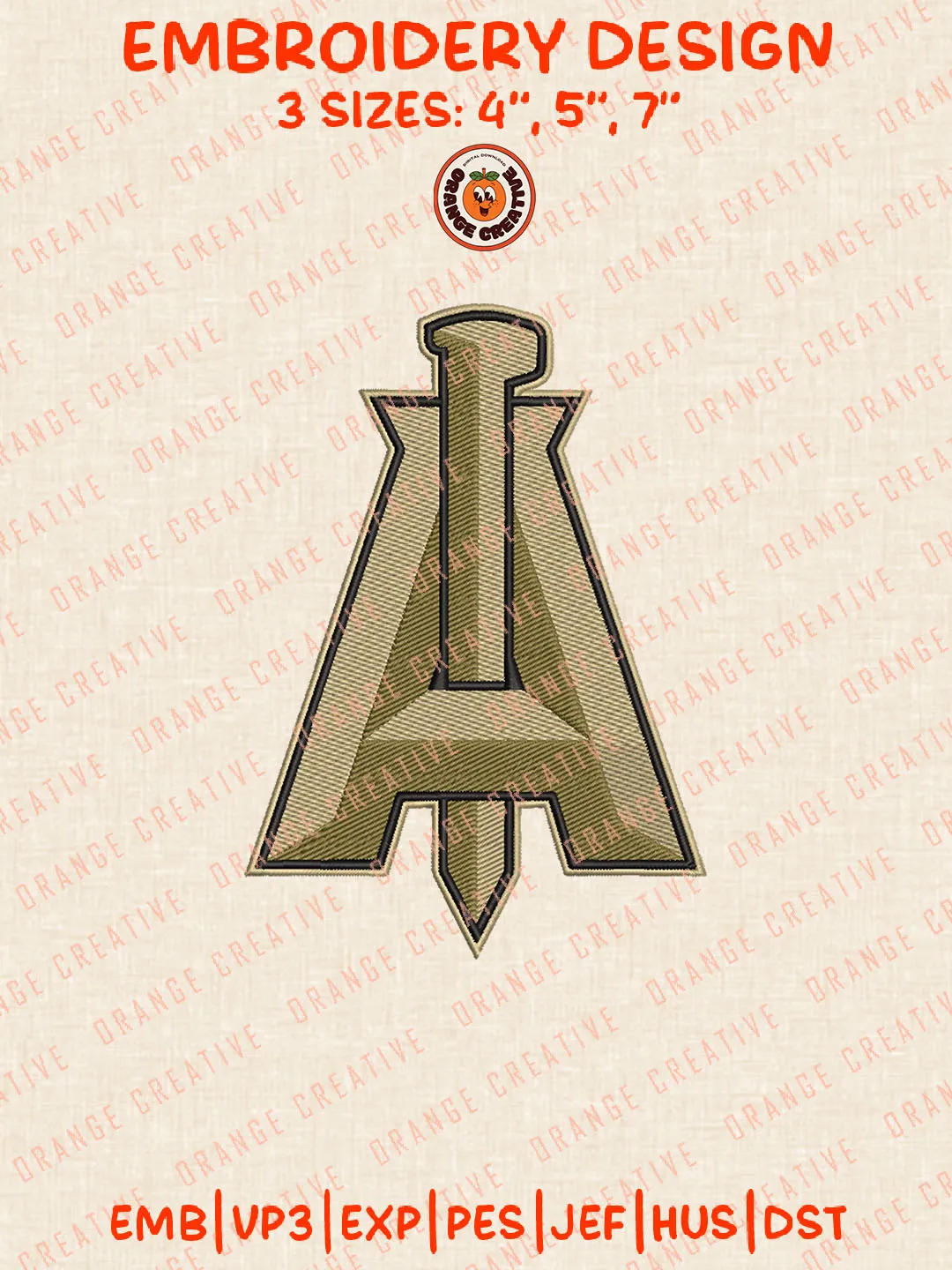 MLS Atlanta United FC Sword Logo Embroidery Files, MLS Atlanta United ...