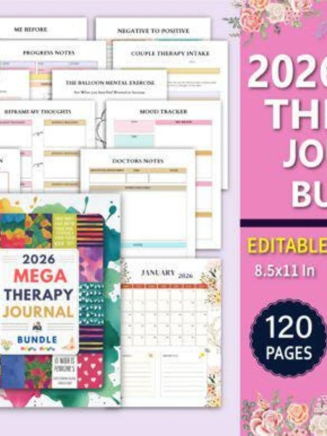 Mega Therapy Journal Bundle 2026