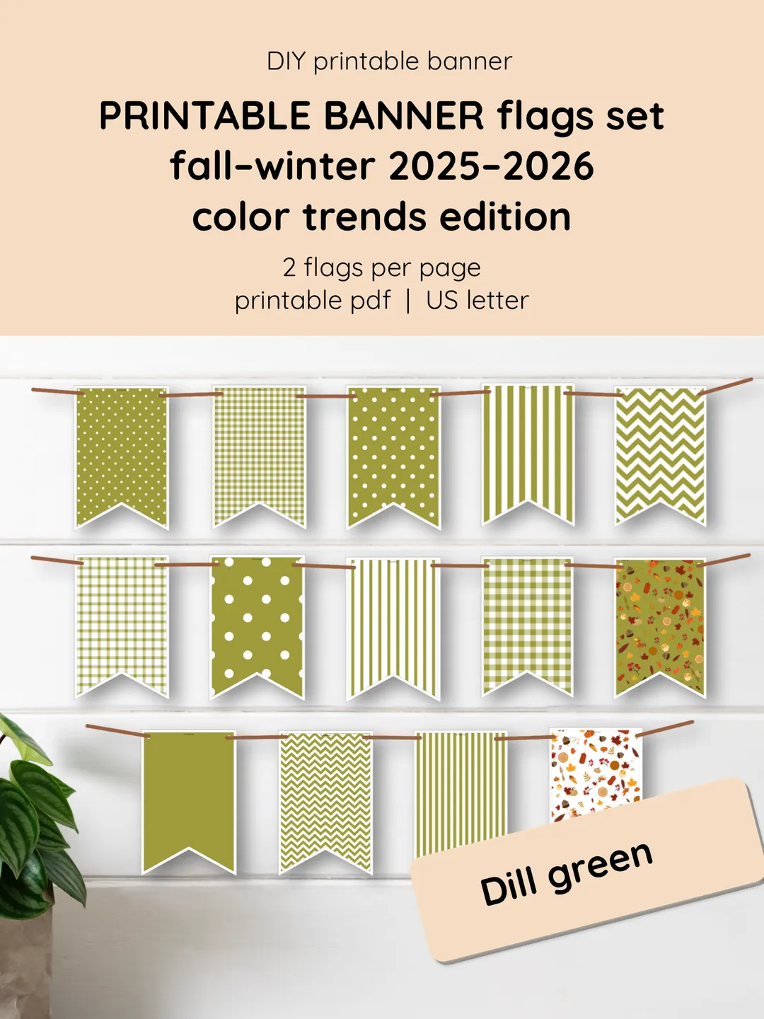 Printable Thanksgiving banner set. DIY Fall Garland Decor. Thanksgiving ...