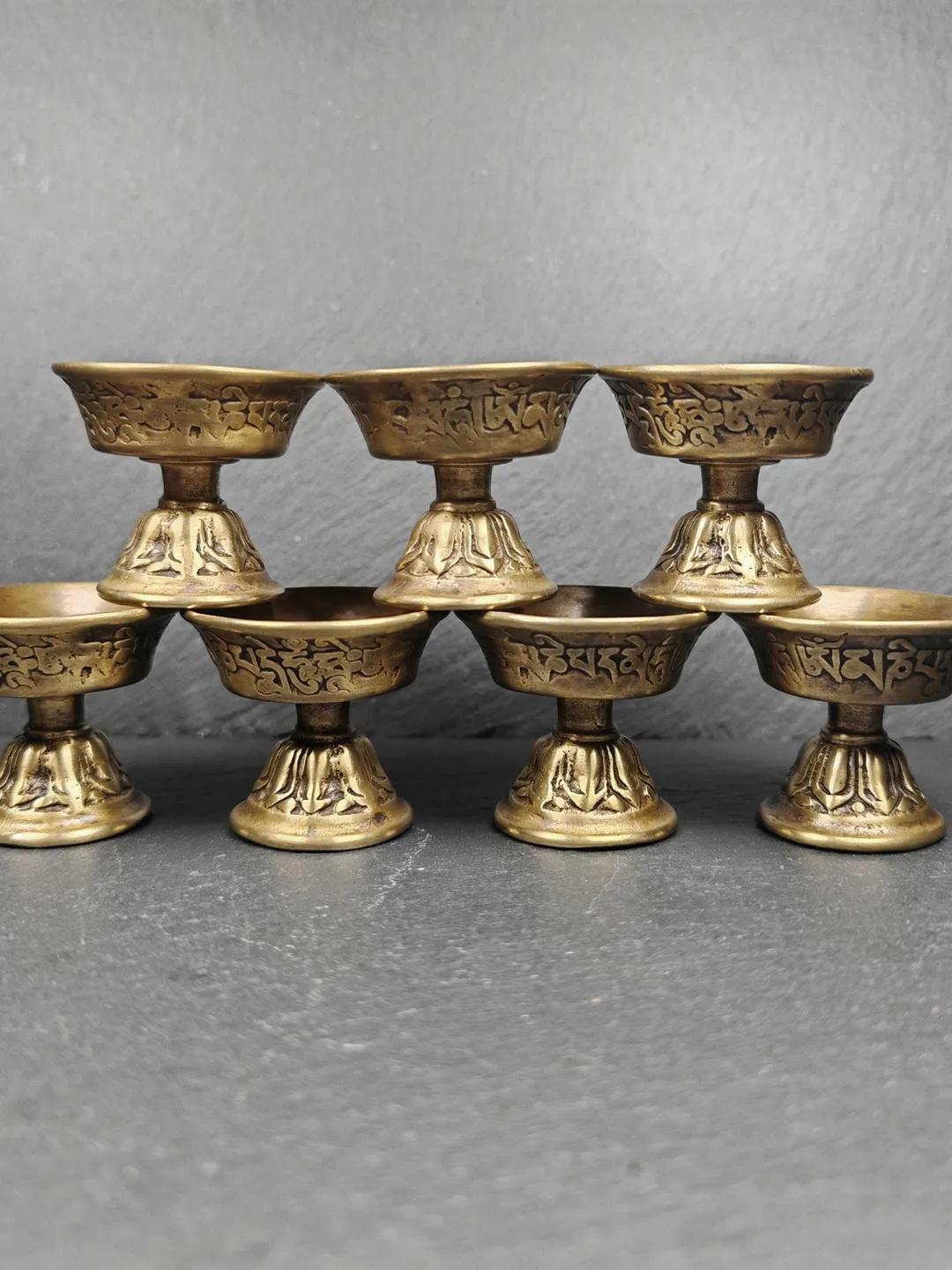 Gandhanra Handmade Tibetan Buddhist Offering Butter Lamps,Made of Red ...