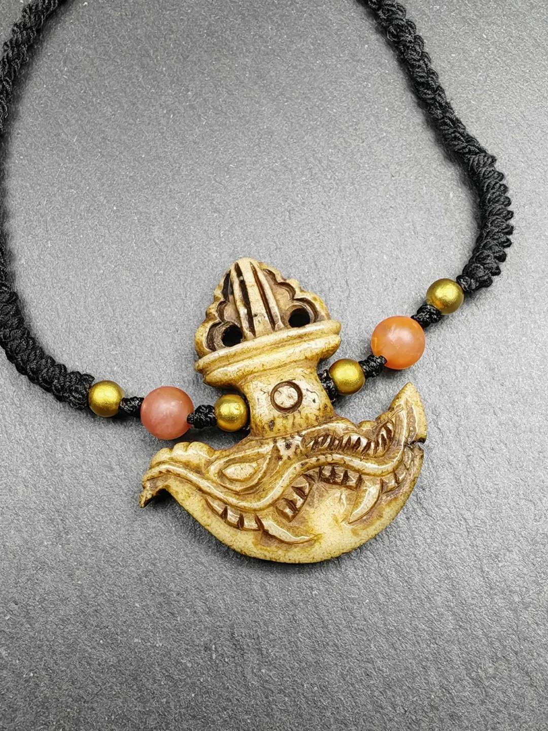 Kartika Ritual Charm - Authentic Kapala Amulet - Tibetan Protective ...