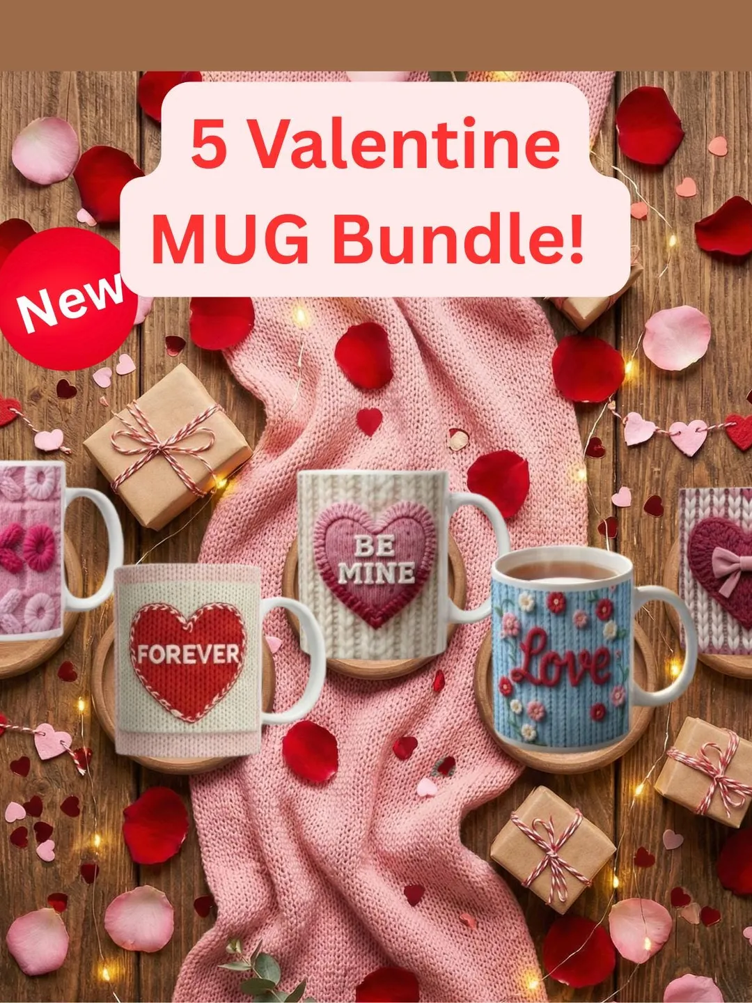 Valentine Mug PNG Bundle – Cozy Love Designs for Sublimation (Digital ...