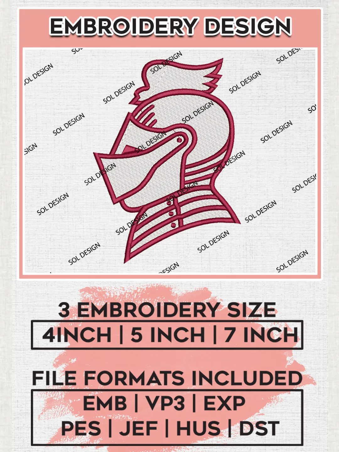 Bellarmine Knights Embroidery Designs, NCAA Logo Embroidery Files, NCAA ...