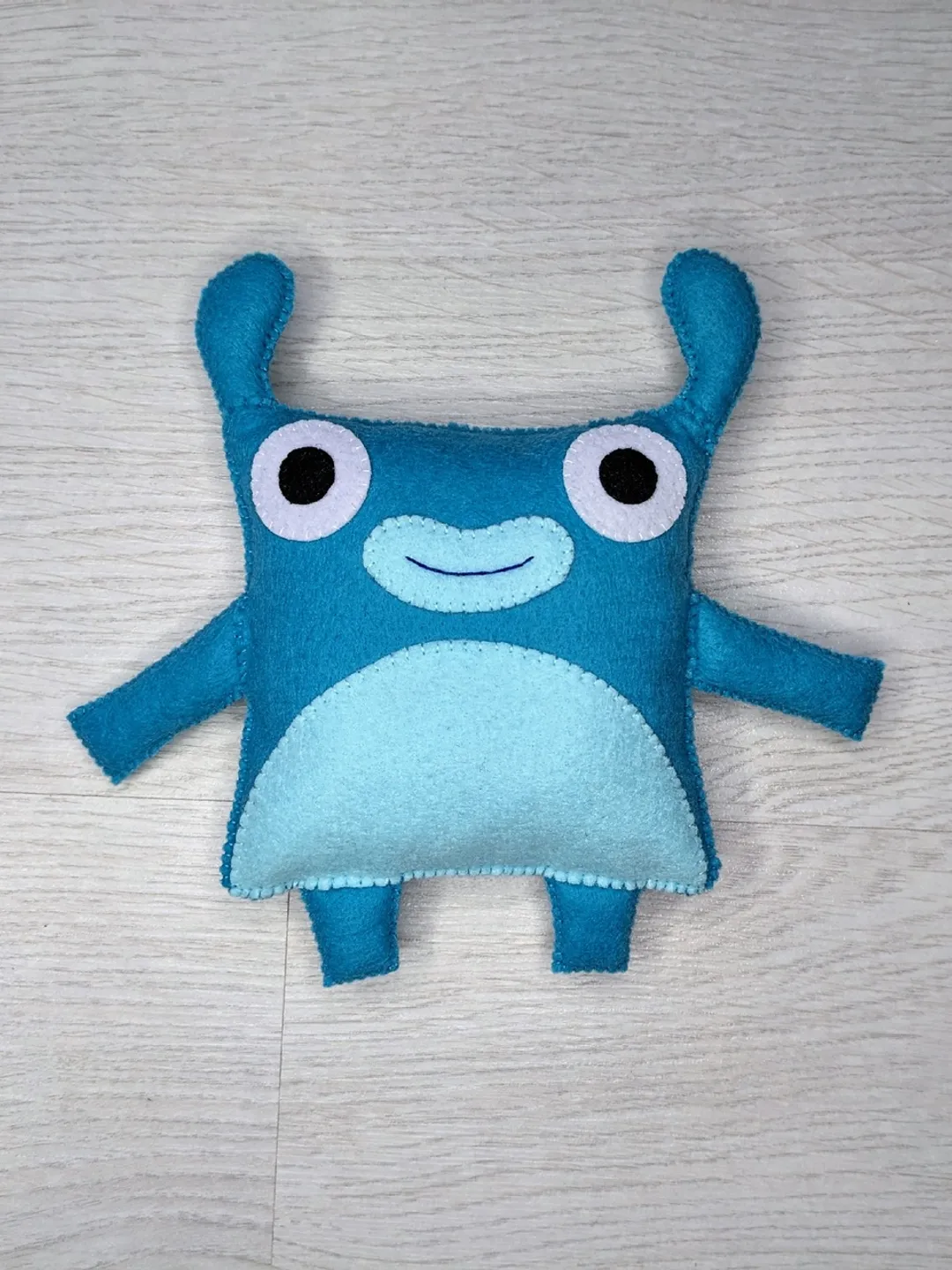 Endless alphabet Monsters Felt toys, Endless Numbers - Big Blue Monster