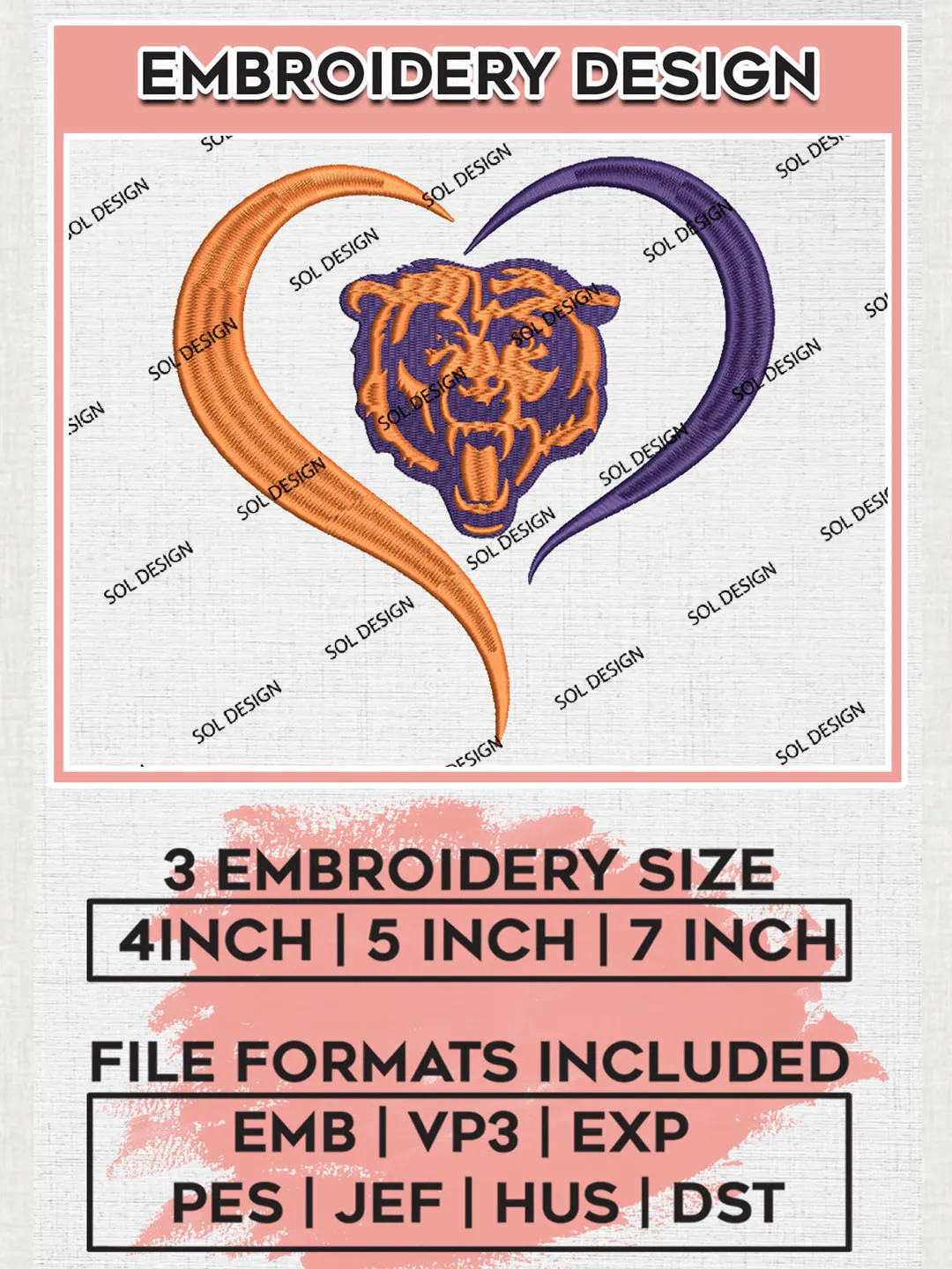 Bear Machine Embroidery Design. Bear Silhouette Mama bear. Care bear ...