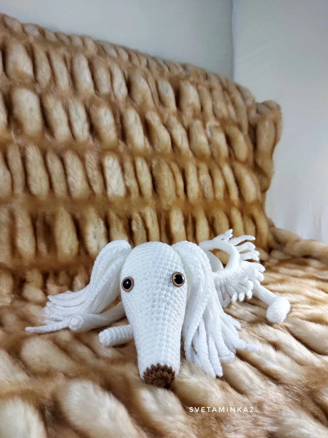 Saluki Crochet Dog Pattern Amigurumi Persian Greyhound Arabian Hound ...
