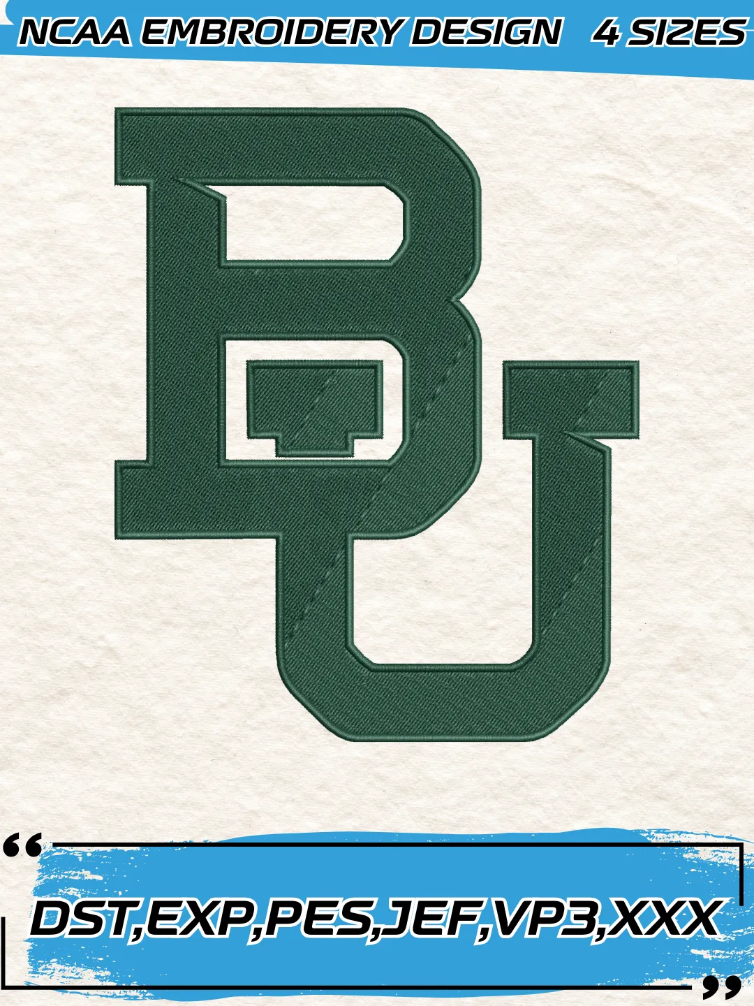 Baylor Bears Logos Embroidery Design,NCAA Logo Embroidery Design ...