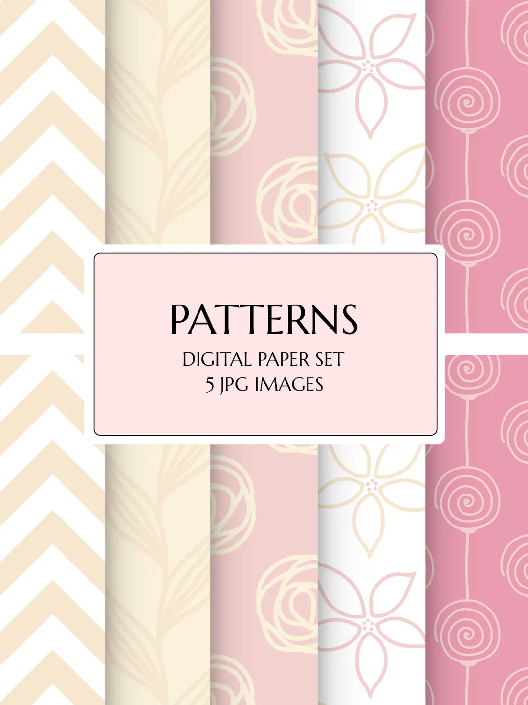 a set of Scandinavian-style patterns