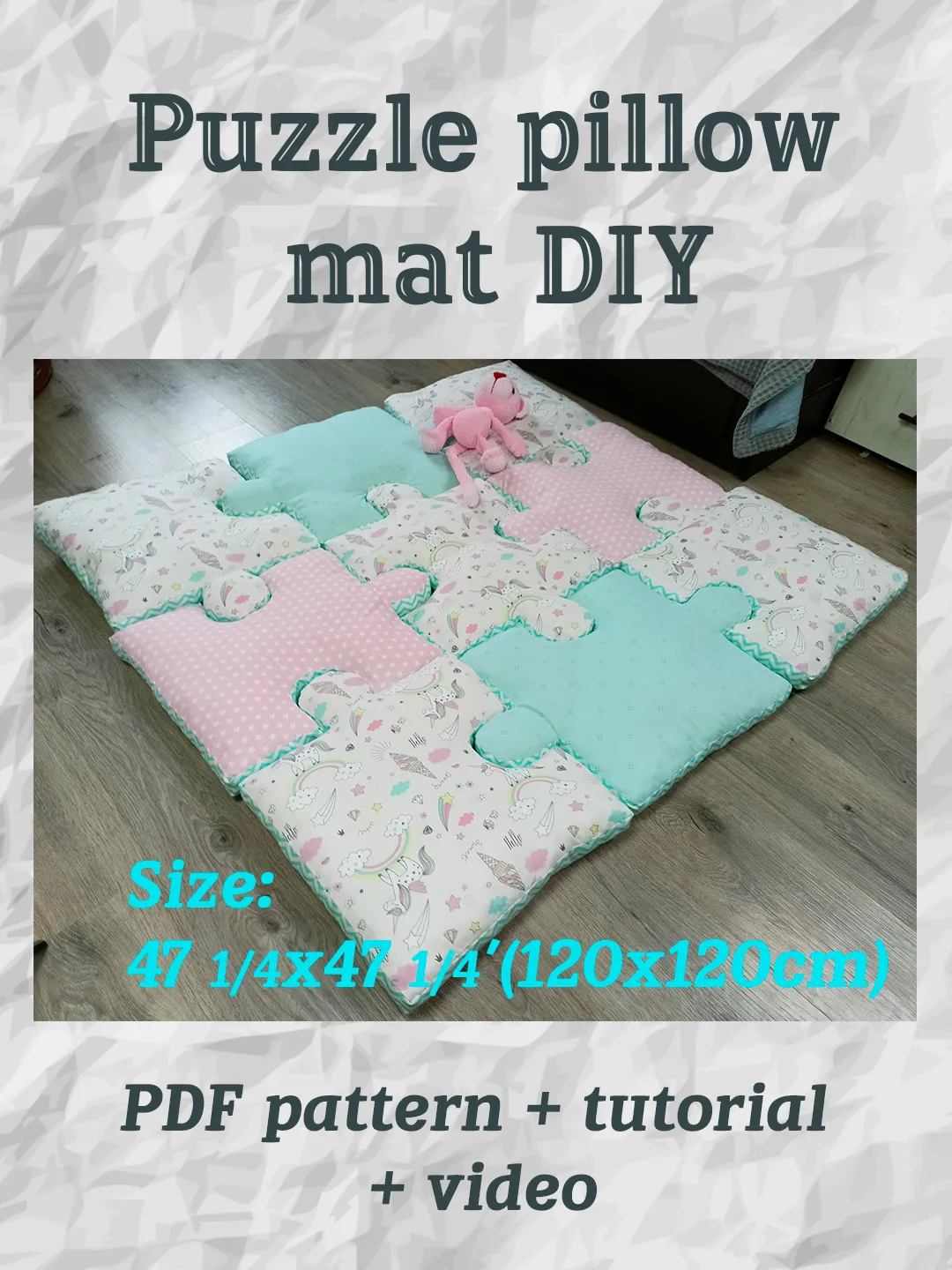 Sewing pattern puzzle mat, sewing puzzles, quilt puzzle floor mats ...