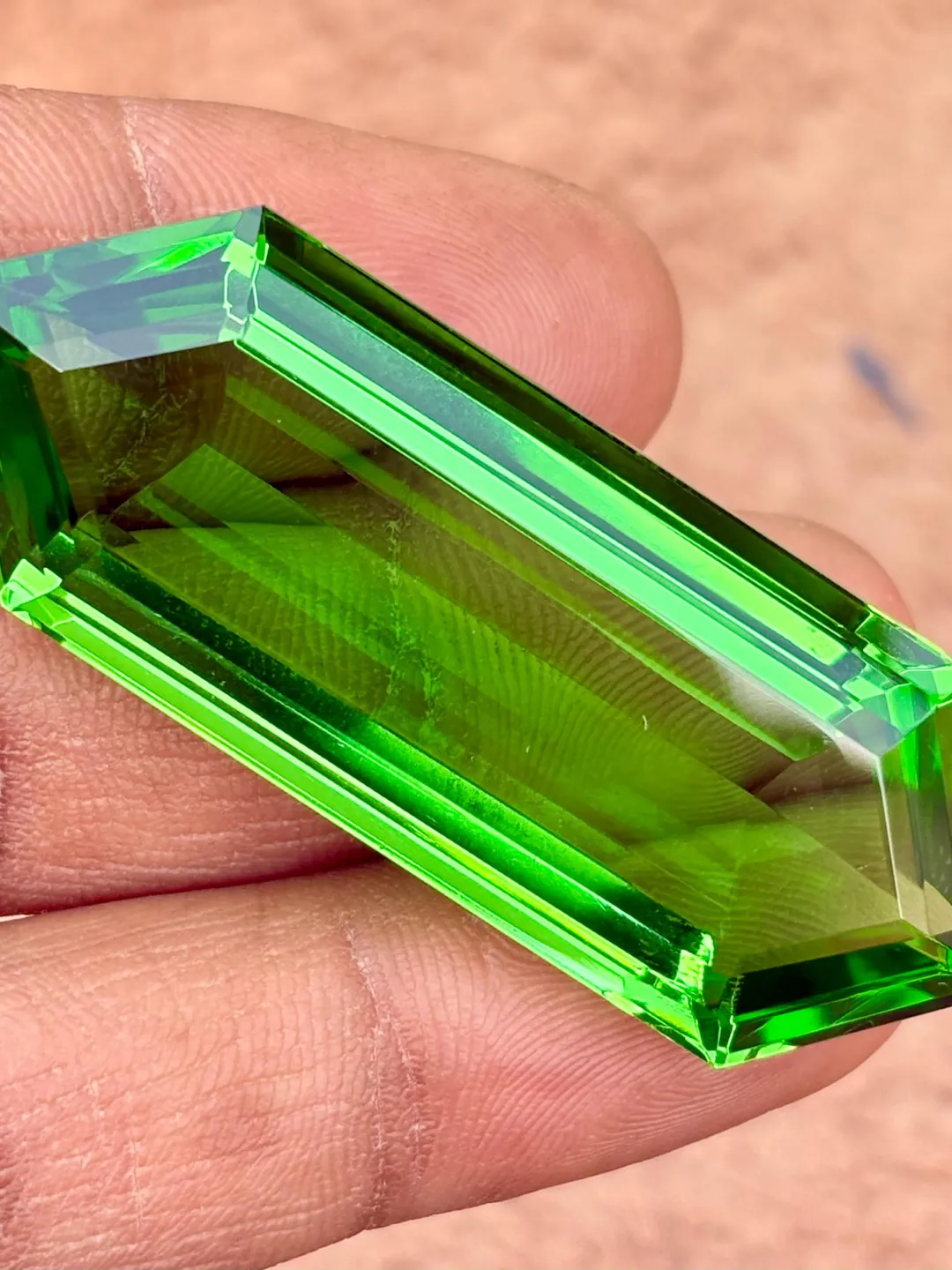 Large Lozenge Green Peridot, August Birthstone, High Clarity Crystal ...