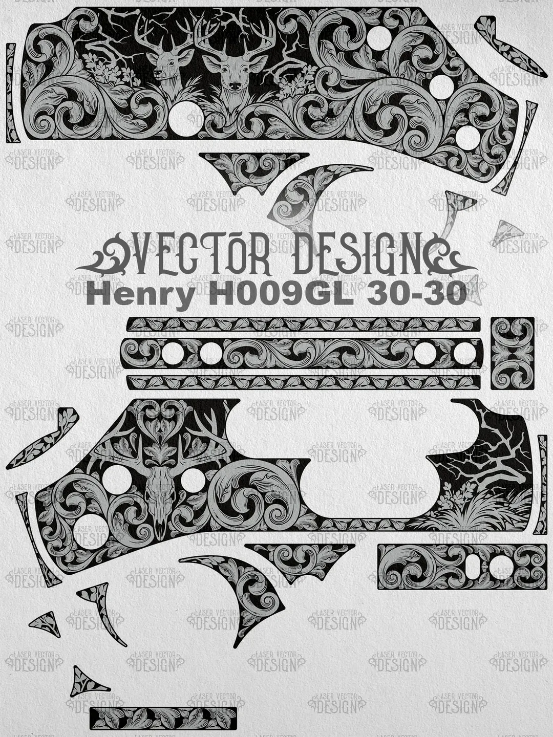 VECTOR DESIGN Henry 30-30 Model X Scrollwork