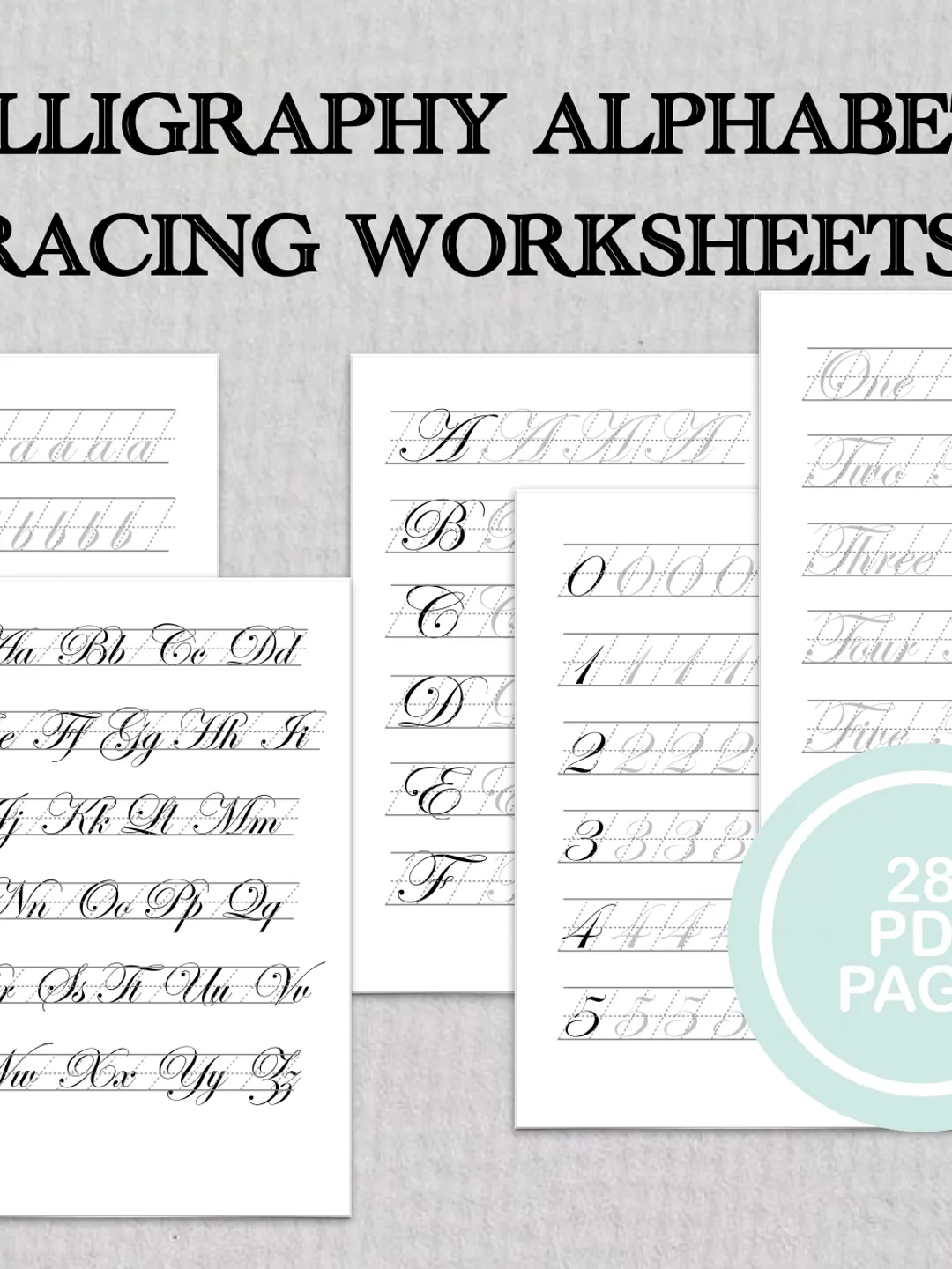 Printable Gothic Letters Worksheets • Gothic Calligraphy Practice ...