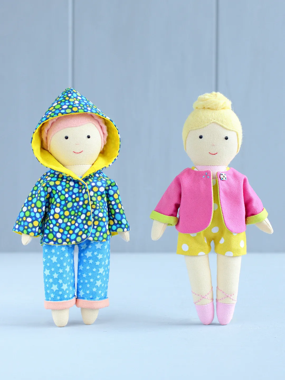 5 PDF Four 16 cm (6″) Mini Rag Dolls with Summer Capsule Wardrobe (8 ...