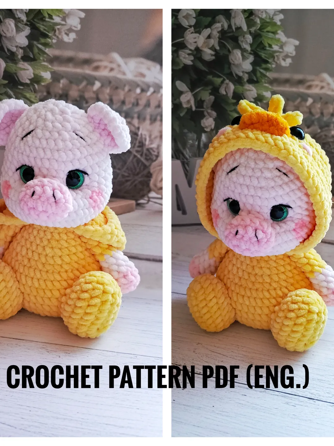 Pig Crochet Pattern, Piggy Amigurumi Pattern, Patterns for Beginners ...