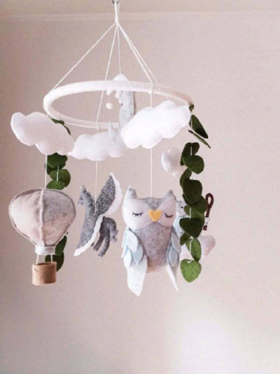 Unicorn baby mobile, crib mobile