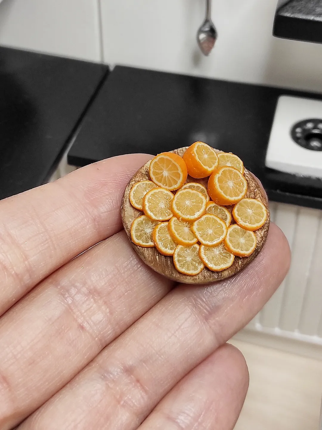 Oranges from polymer clay, orange for dolls, fruit for doll house, gift ...
