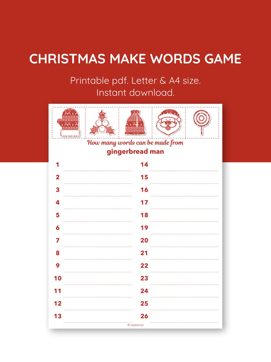 Christmas word puzzles. Make word game. Christmas words game. Family ...