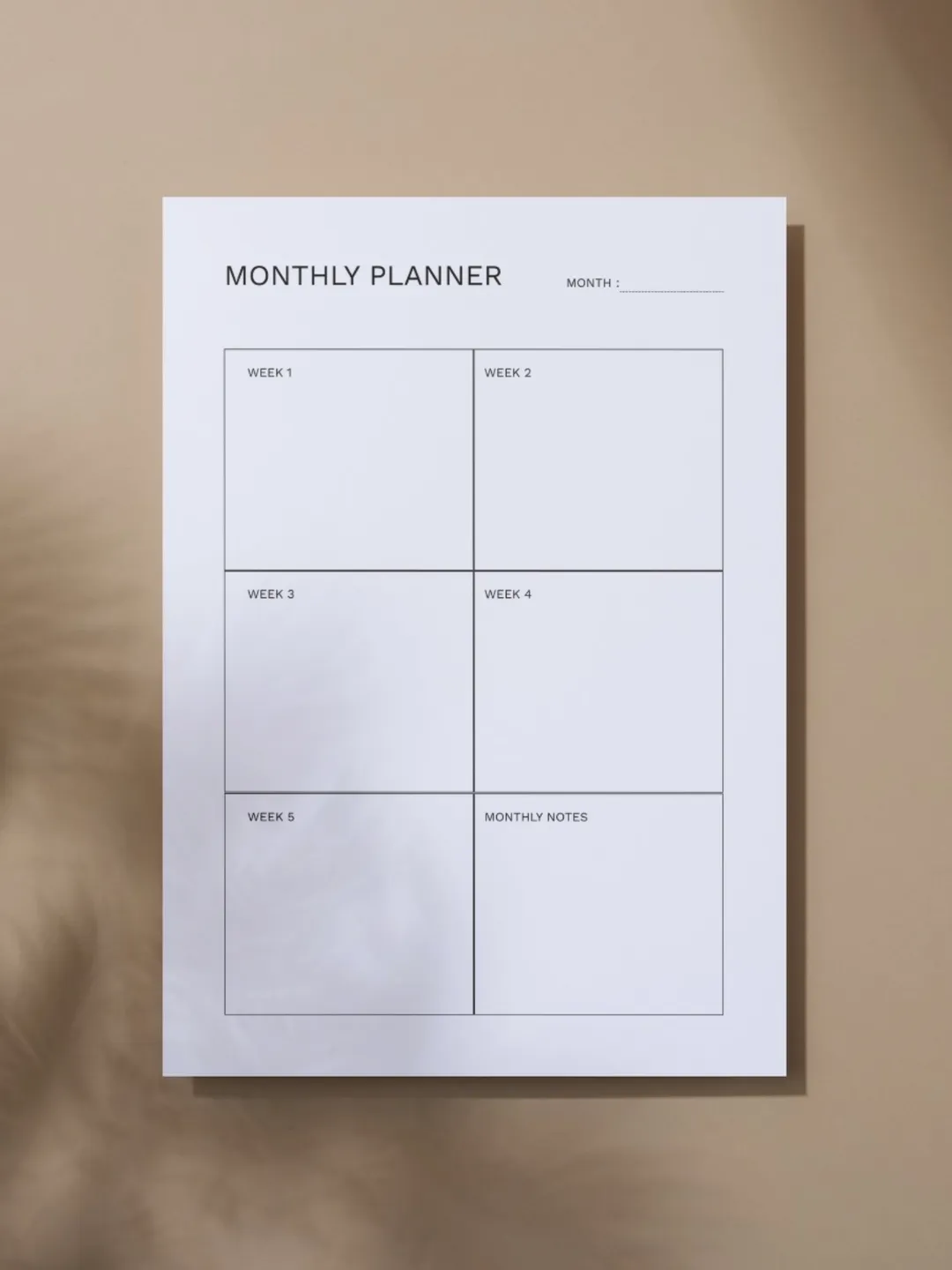 Printable Monthly Planner Bundle