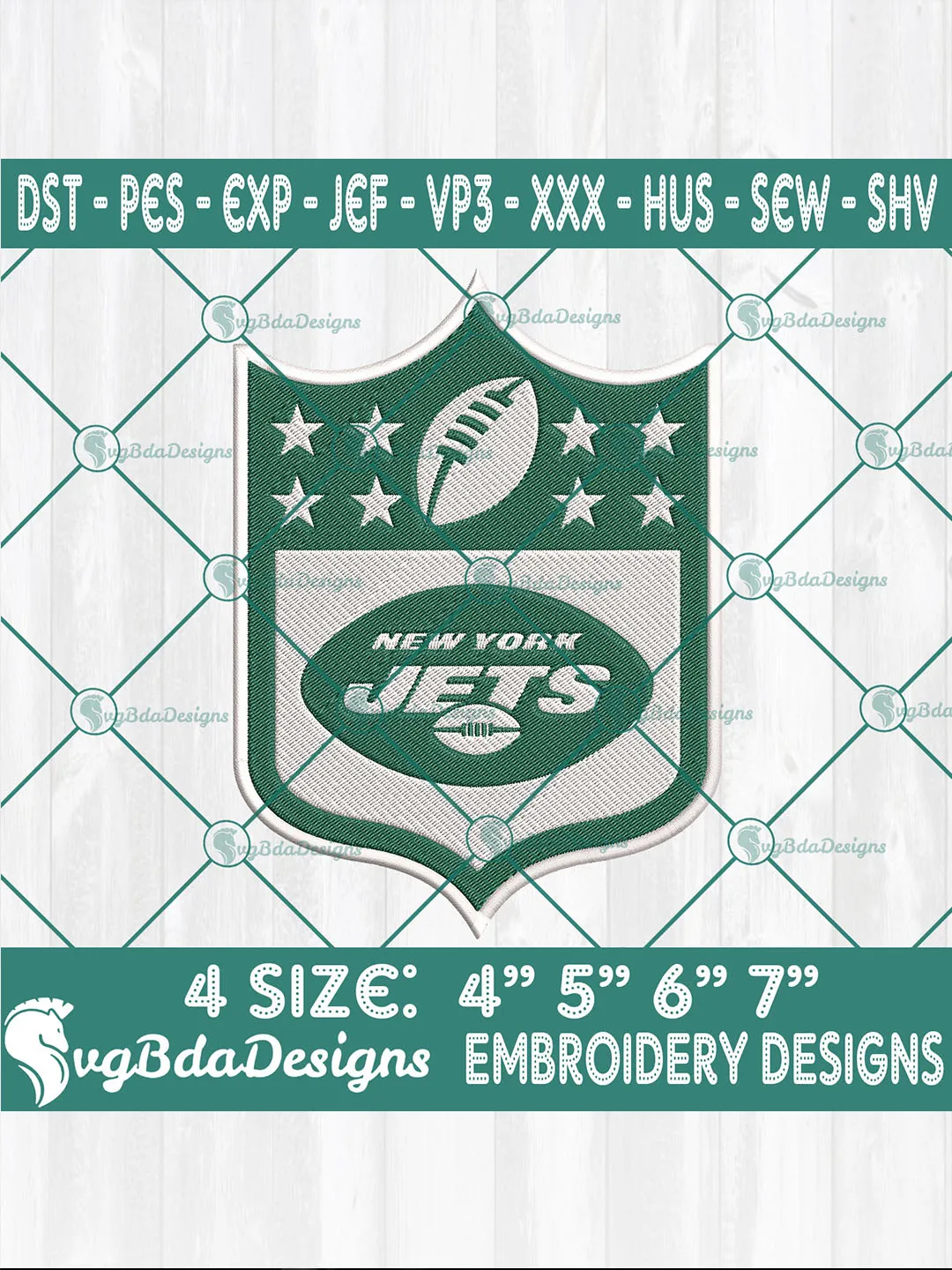 New York Jets Logo NFL Embroidery Designs – Show Your Team Pride