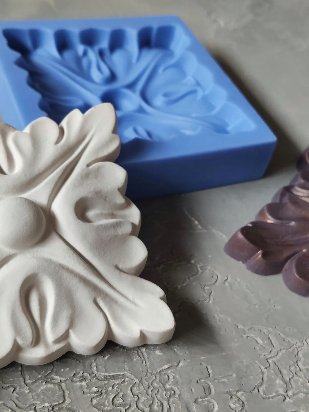 Silicone Mold Leaf Square, Furniture applique mould , mold for resin ...