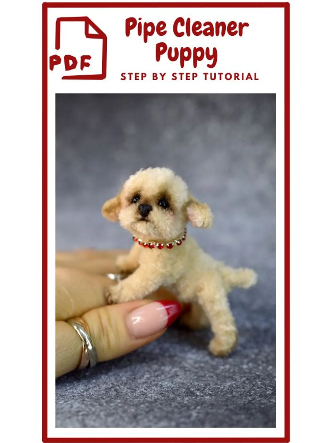 Video Tutorial make Miniature Pipe Cleaner Dogs and Puppies - Let's ...