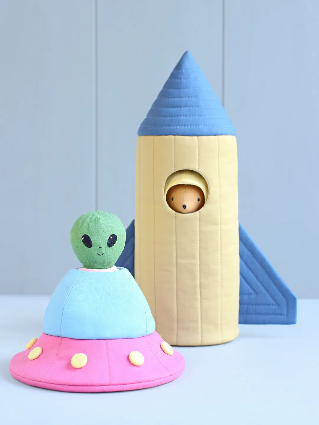 2 PDF Mini Astronaut Bear Stuffed Animal and Alien Doll Sewing Patterns ...