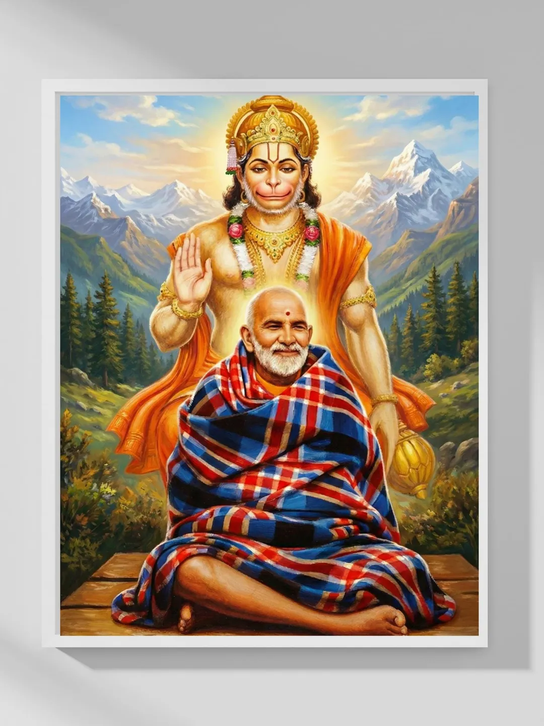 Neem Karoli Baba wall art print: Maharaji Poster, Hanumanji poster ...