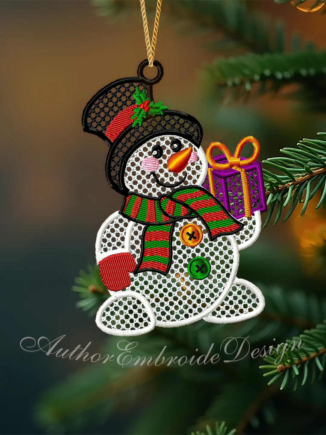 FSL Snowman machine embroidery design download - earrings and ornament ...