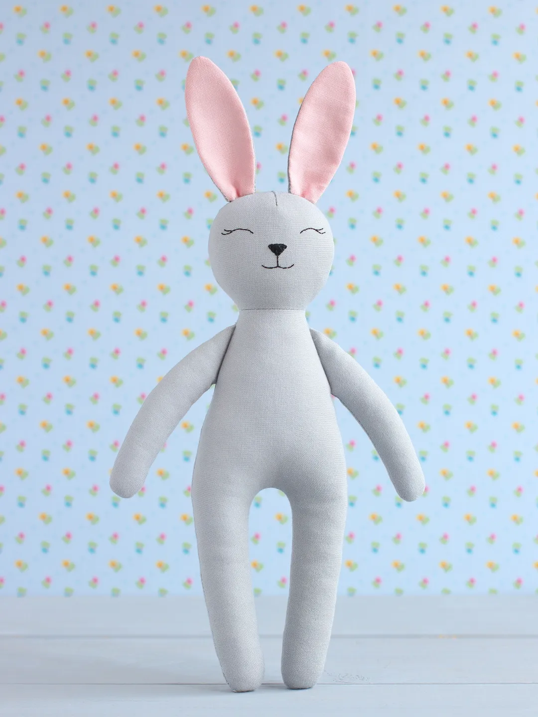 PDF Large Bunny Stuffed Animal with Stand-up Ears Sewing Pattern