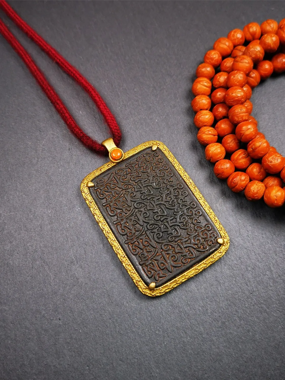 Gandhanra Handmade Tibetan Buddhist Amulet,Om Badge Pendant, Mantra of ...