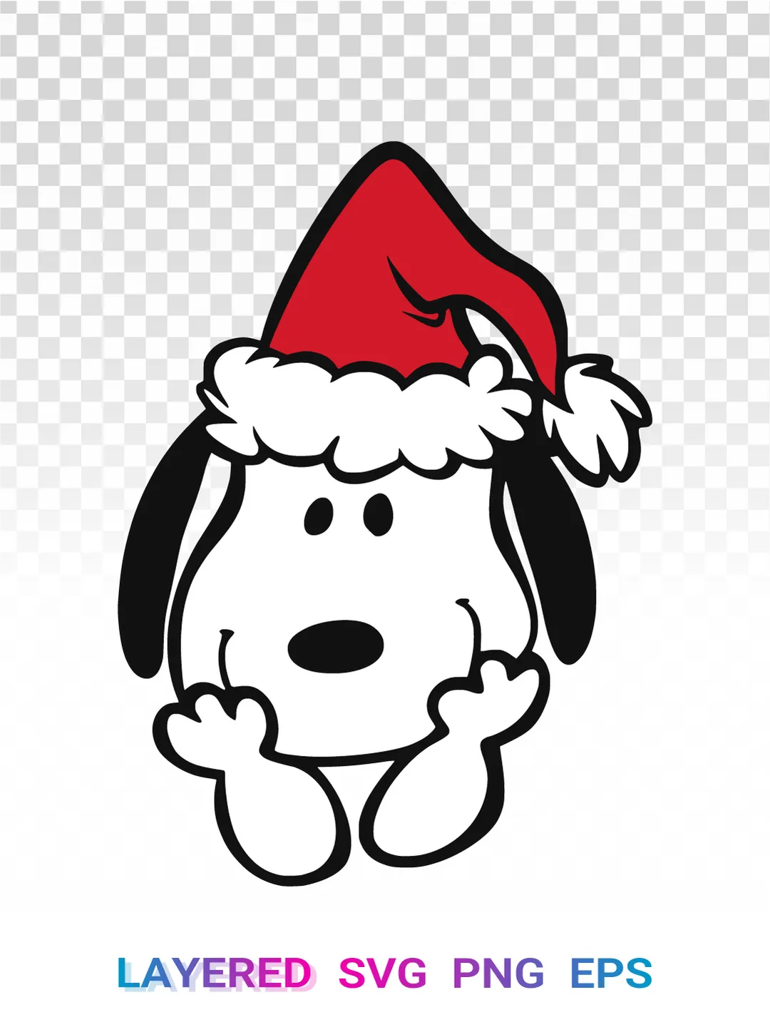 Snoopy Christmas SVG, Peanuts PNG Clipart, Woodstock Holiday