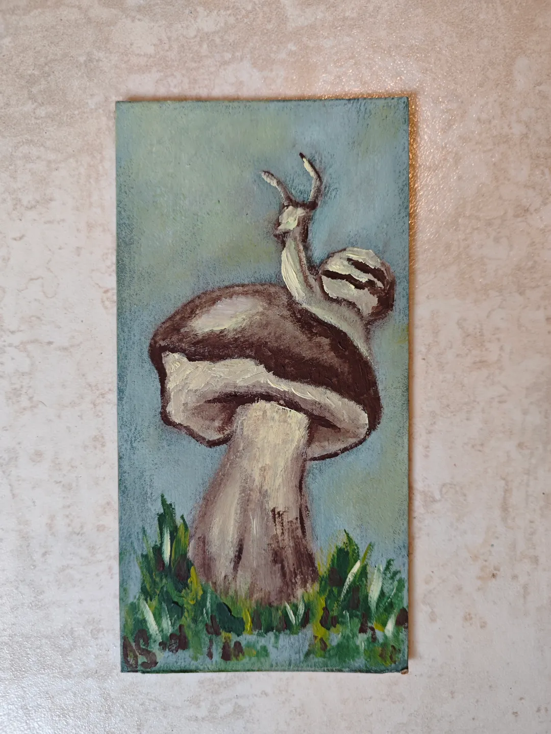 Mushroom Original Painting Boletus Original Art Mushroom Modern Artwork ...