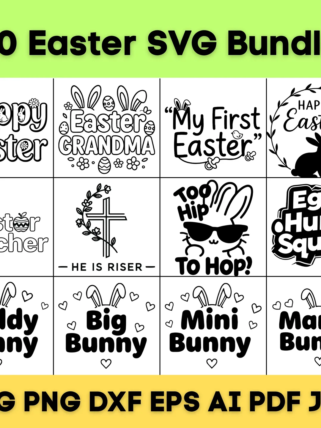 Bunny in basket Svg, Easter Svg, Girls Birthday Svg, Bunny Face Svg Dxf ...