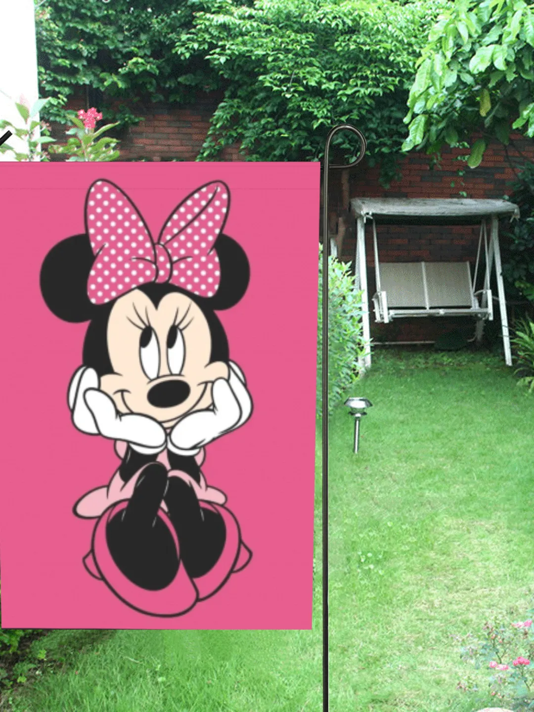Minnie Mouse Garden Flag (Two Sides Printing, without Flagpole)